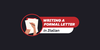 A Quick Guide to Writing a Formal Letter in Italian - Talk in Italian